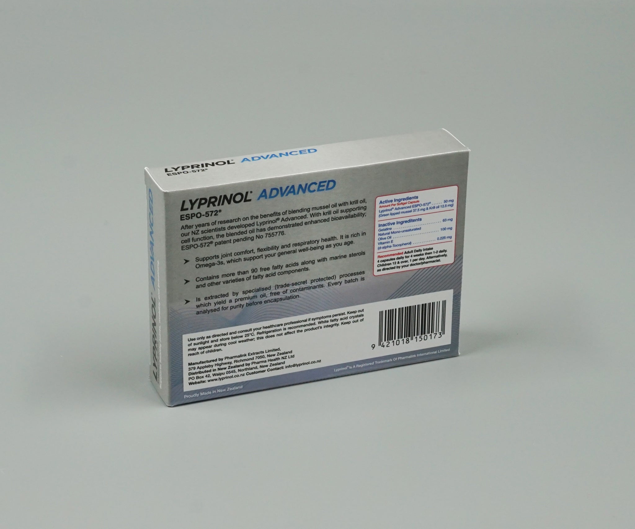Lyprinol® Advanced ESPO-572® | Joint mobility, function & healthy ...